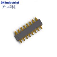 China 8Pin Bulgaria Telecom Magnetic Pogo Pin Connector Gold Plated 1A-10A 12V SMT for sale