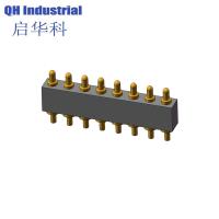 China 8Pin Bulgaria Telecom Magnetic Pogo Pin Connector Gold Plated 1A-10A 12V SMT for sale
