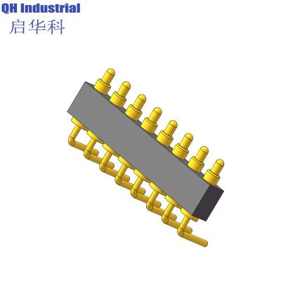 China 8Pin Brazil Aerospace Connector 4Pin Spring Loaded Magnetic Pogo Pin Charging Connector 12V for sale