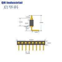 China 8Pin Brazil Aerospace Connector 4Pin Spring Loaded Magnetic Pogo Pin Charging Connector 12V for sale
