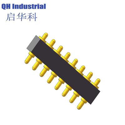 China 8Pin Brazil Aerospace Connector 4Pin Spring Loaded Magnetic Pogo Pin Charging Connector 12V 10A for sale