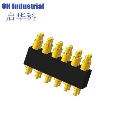 China 12Pin Magnetic Spring Loaded Pogo Pin Connector 1A-10A 12V for Game Player for sale