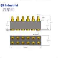 China 12 Pin Magnetic Pogo Pin Connector Spring Loaded 1A 10A for Smart Watch Smart Home for sale