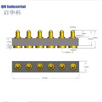 China 6Pin Czech Repubic Charging Connector Magnetic spring loaded pin Cable Connector Spring Loaded spring loaded pin for sale
