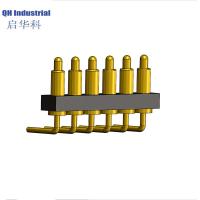 China 6 Pin Magnetic Spring Loaded Pogo Pin Connector 1A 10A 12V for PCB Power Charging for sale