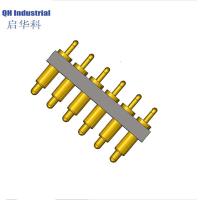 China 6 Pin Magnetic Spring Loaded Pogo Pin Connector 1A 10A 12V for PCB Power Charging for sale