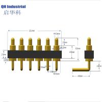 China 6 Pin Magnetic Spring Loaded Pogo Pin Connector 1A 10A 12V for PCB Power Charging for sale
