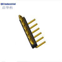 China 6 Pin Magnetic Spring Loaded Pogo Pin Connector 1A 10A 12V for PCB Power Charging for sale