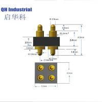 China 4Pin Magnetic Pogo Pin Connector Spring Loaded 1A-10A 12V for Smart Watch Charging for sale