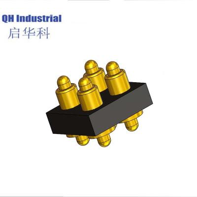 China 4Pin Magnetic Pogo Pin Connector Spring Loaded 1A-10A 12V for Smart Watch Charging for sale