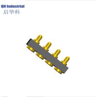 China 4Pin Egypt Intercom Connector 4Pin spring loaded pin Magnetic Connector Waterproof spring loaded pin Connector for sale