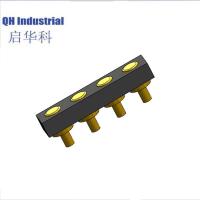 China 4Pin Magnetic Pogo Pin Connector DC Power Charger 12V 10A Spring Loaded USB Connector for sale
