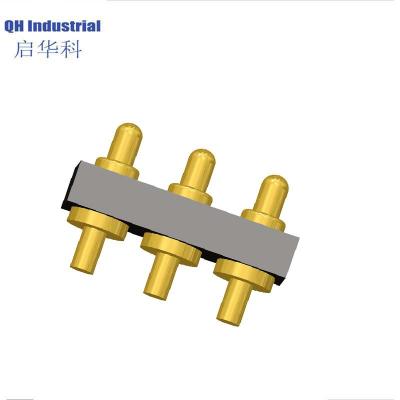 China 3Pin Mexico LCD Connector Spring Loaded Pogo Pin Magnetic Connector 1A 12V for sale