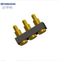 China 3Pin Norway CE Standard Female Magnetic Spring Loaded Pogo Pin Connector 1A-10A 12V for sale