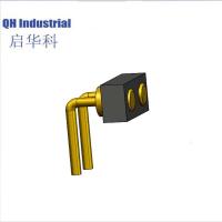 China 2Pin 2.54mm Pitch Spring Loaded Pogo Pin Connector Gold Plated SMT 1A 12V for sale