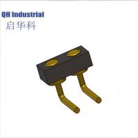 China 2Pin 2.54mm Pitch Spring Loaded Pogo Pin Connector Gold Plated SMT 1A 12V for sale