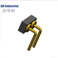China 2Pin 2.54mm Pitch Spring Loaded Pogo Pin Connector Gold Plated SMT 1A 12V for sale