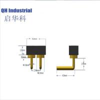 China 2Pin 2.54mm Pitch Spring Loaded Pogo Pin Connector Gold Plated SMT 1A 12V for sale
