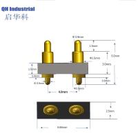 China 2Pin 4.0mm Pitch 1.5mm Height Magnetic Spring Loaded Pogo Pin Connector for Smart Devices for sale