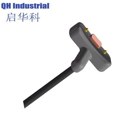 China 2Pin Germany Computer Connector Magnetic spring loaded pin Usb Connector 4Pin spring loaded pin Magnetic Connector for sale