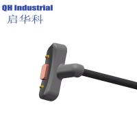 China 2Pin Germany Computer Connector Magnetic spring loaded pin Usb Connector 4Pin spring loaded pin Magnetic Connector for sale
