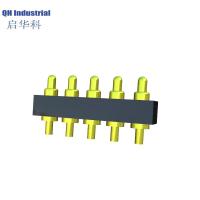 China 5Pin 2.0mm Pitch 1.5H DIP Pogo Pin Connector Gold Plated 20000 Cycles for sale