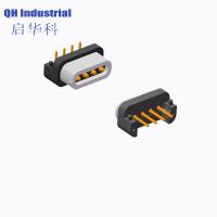 China 4Pin 2.54mm Pitch Magnetic Pogo Pin Connector 2A 12V Male Female Charger for sale