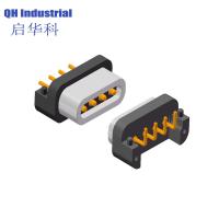 China 4Pin 2.54mm Pitch Magnetic Pogo Pin Connector 2A 12V Male Female Charger for sale