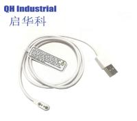 China 2Pin 2.84mm Pitch Magnetic Pogo Pin Connector Male 1A-3A 12V for Smart Watch Device for sale