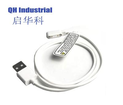 China 2Pin 7.60mm Pitch Magnetic Pogo Pin Connector Double End Spring Loaded ISO REACH USB for sale