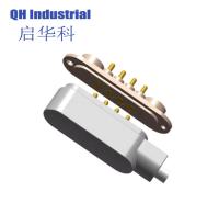 China 4 Pin 2.54mm Pitch Magnetic Pogo Pin Connector Male Female 12V 3A Charging for sale