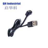 China 4Pin 2.54mm Pitch Magnetic Pogo Pin Connector 1A 12V Male Female Charger Cable for sale