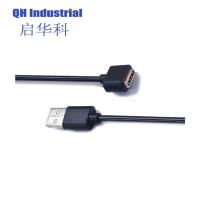 China 4Pin 2.54mm Pitch Magnetic Pogo Pin Connector 1A 12V Male Female Charger Cable for sale
