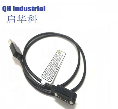 China 5Pin Male Magnetic Pogo Pin Connector 1A-5A 12V for Smart Watch PCB Charging for sale