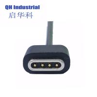 China 4Pin 2.54mm Pitch Magnetic Pogo Pin Connector Male Female 12V 3A for sale