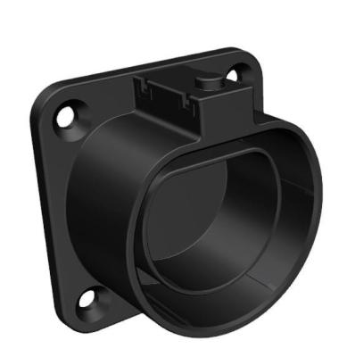 China ABS Plastic Type 2 EV Charger Holster Standard Grounding for sale