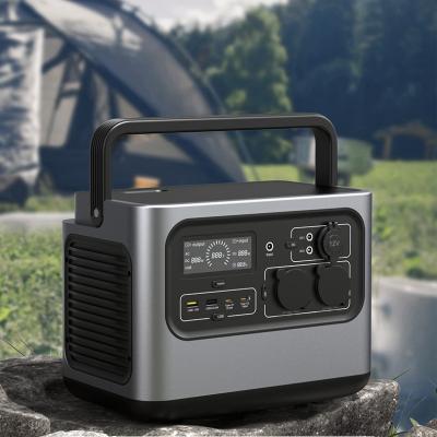 China OEM 110V Rechargeable Solar Outdoor 600w Portable Power Station USB-C/A for sale