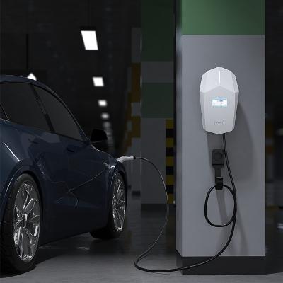 China GB/T 7 Holes AC EV Charger Wallbox 7kw EV Home Charger 220V 32A for sale