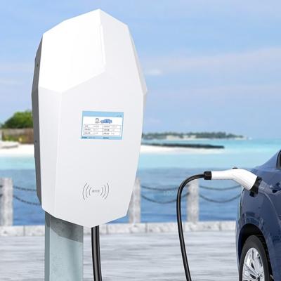 China Wall Hanging 4.3'' LCD EV Wallbox Car Charger AC 220V 50Hz for sale
