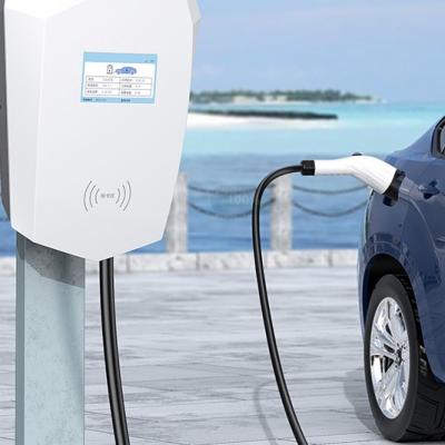 China GB 7-Hole Plug Ev Charging Home Wall Box Charger 7KW 32A for sale