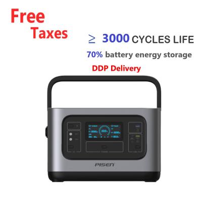 China Car Charge AC Type-C USB DC Output Lithium Portable Power Station 230V 50Hz 1000W for sale
