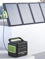 China All Black Monocrystalline Silicon Portable Solar Power Station Convenient Outdoor Carrier for sale