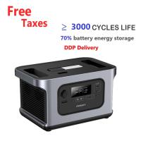 China 220v Eu Plug Portable Camping Power Station For Type C Flashlight External Battery for sale