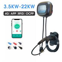 China 3kw 7kw 11kw 22kw AC Charging Pile Wall Mounted Wallbox Ev Charger for sale