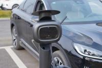 China IEC 62196-2 2.4 Screen AC Charging Pile Floor Mounted Integrated Oem Lel 2 Ev Charger for sale