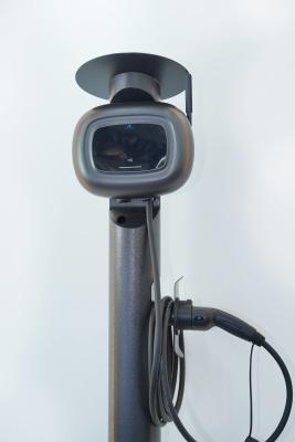 China IEC 62196-2 2.4 Screen AC Charging Pile Floor Mounted Integrated Oem Lel 2 Ev Charger for sale
