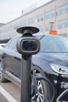 China IEC 62196-2 2.4 Screen AC Charging Pile Floor Mounted Integrated Oem Lel 2 Ev Charger for sale