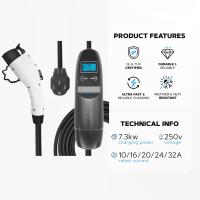 China 16A 32A Mode Level 2 AC EV Charger Fast Charging Station EVSE Portable Type 1 J1772 for sale