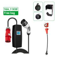 China Adjustable 3.5Kw 7kw 11kw 22kw Portable AC Ev Charger Type 2 Electric Fast Charger for sale