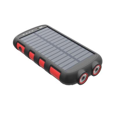 China High Capacity Charger 20000mah Portable Camping Power Station Mobile Solar Powerbank for sale
